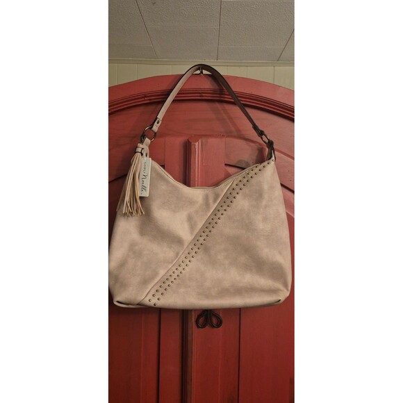 Simply Noelle | Bags | Nwt Simply Noelle Purse Hobo Shoulder Bag Pale ...